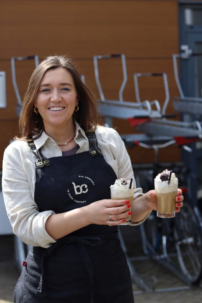 Rent an iced coffee bar for your event with a barista